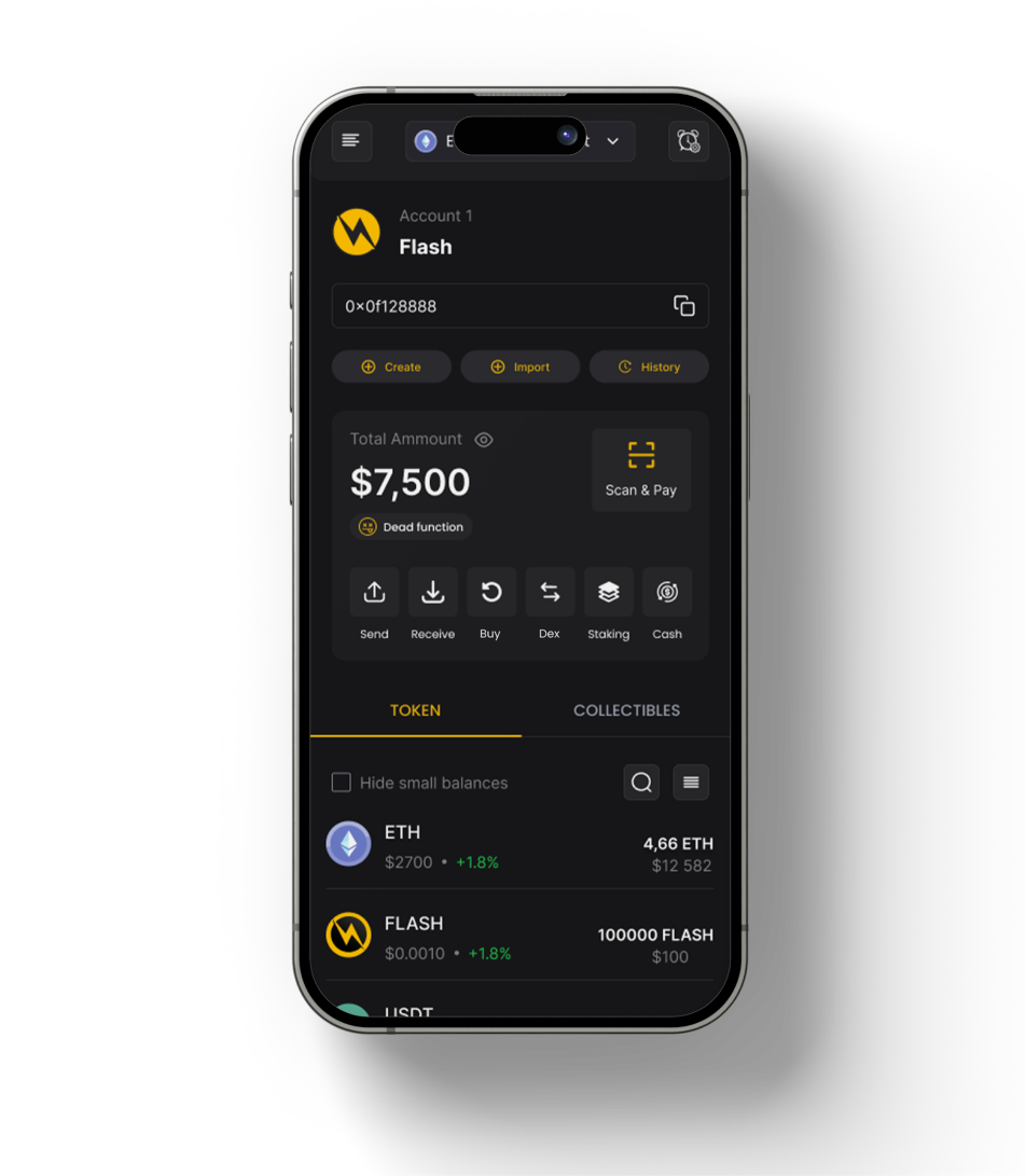 Flash Wallet | First non-custodial Wallet in the world with new ...